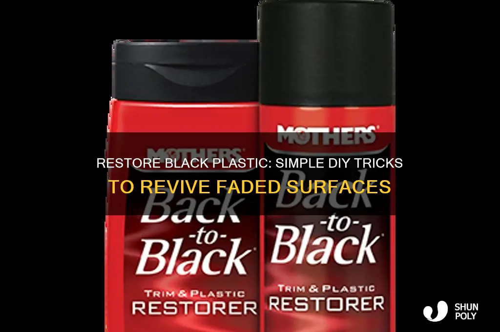 Restore Black Plastic: Simple Diy Tricks To Revive Faded Surfaces ...