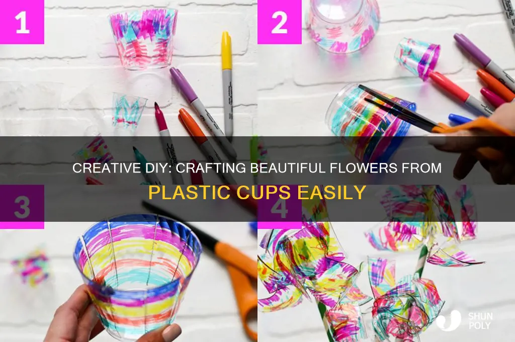Creative Diy: Crafting Beautiful Flowers From Plastic Cups Easily ...