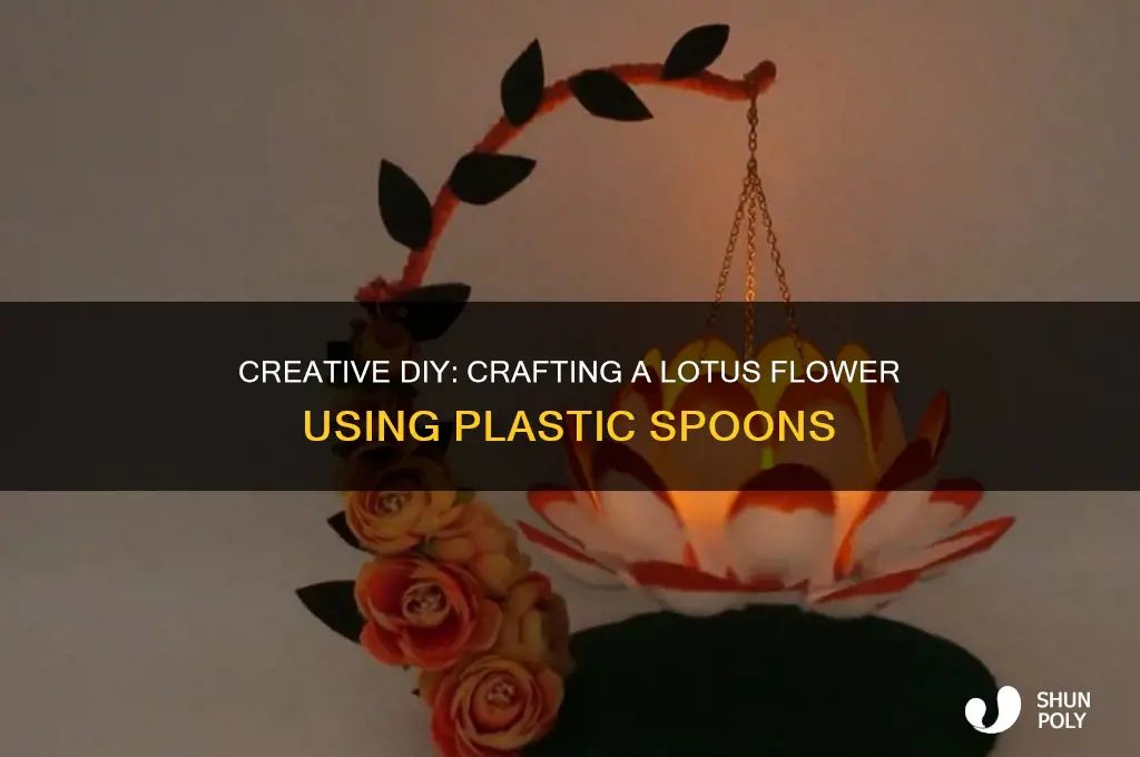Creative Diy: Crafting A Lotus Flower Using Plastic Spoons | ShunPoly