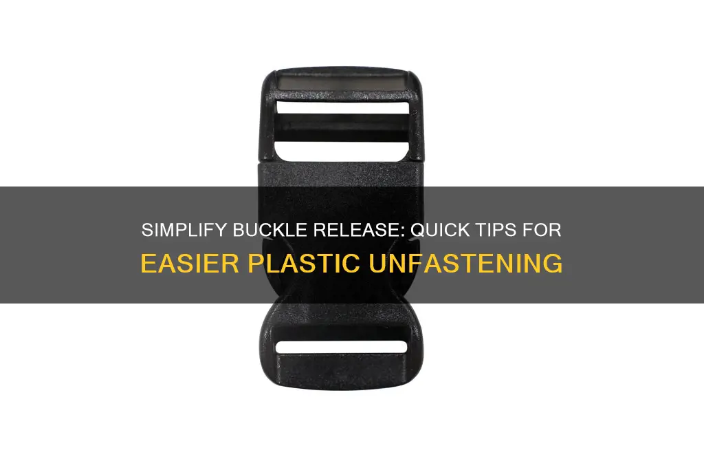 Simplify Buckle Release: Quick Tips For Easier Plastic Unfastening ...