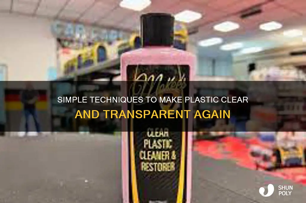 Simple Techniques To Make Plastic Clear And Transparent Again | ShunPoly
