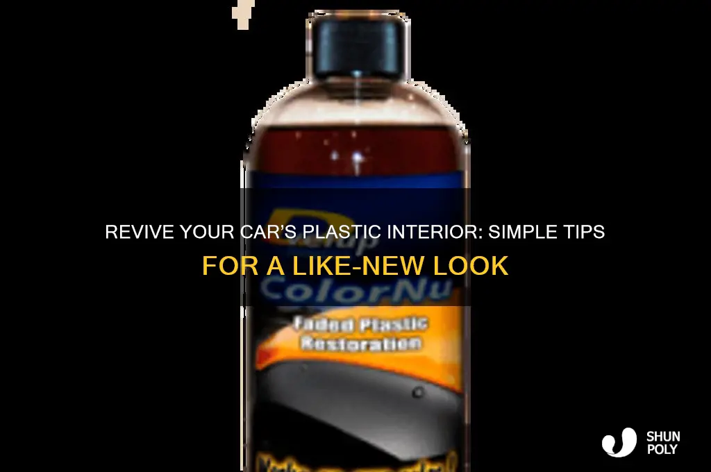 Revive Your Car’S Plastic Interior: Simple Tips For A Like-New Look ...