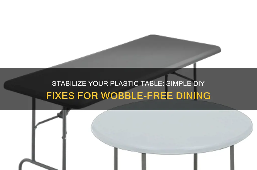 Stabilize Your Plastic Table: Simple Diy Fixes For Wobble-Free Dining ...