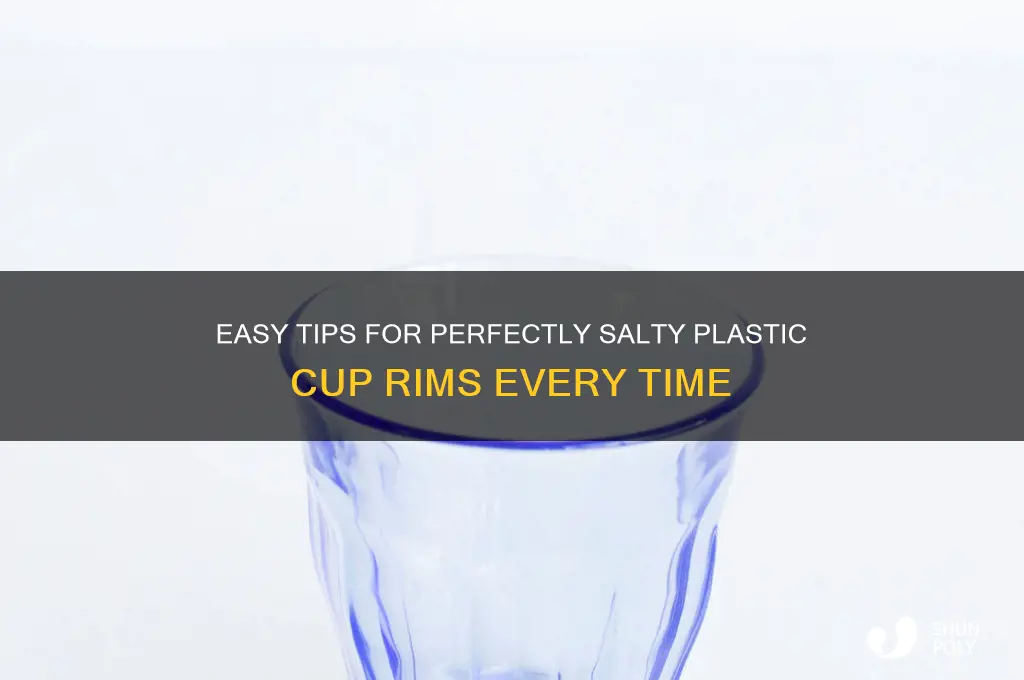 Easy Tips For Perfectly Salty Plastic Cup Rims Every Time | ShunPoly