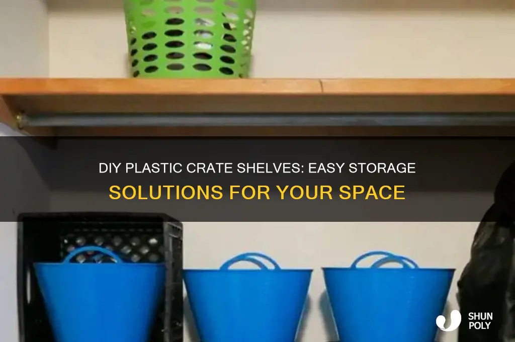 Diy Plastic Crate Shelves: Easy Storage Solutions For Your Space | ShunPoly