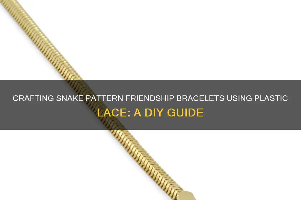 Crafting Snake Pattern Friendship Bracelets Using Plastic Lace: A Diy ...