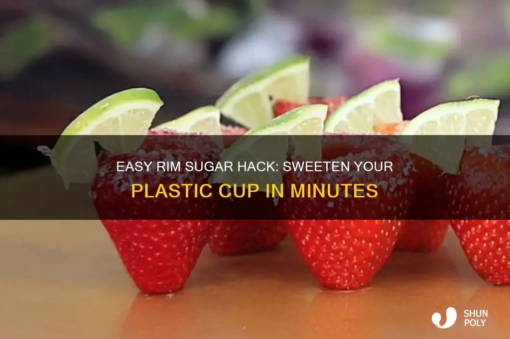 Easy Rim Sugar Hack: Sweeten Your Plastic Cup In Minutes | ShunPoly