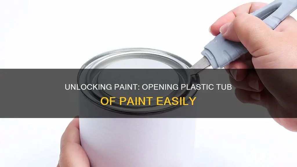 Unlocking Paint: Opening Plastic Tub Of Paint Easily | ShunPoly