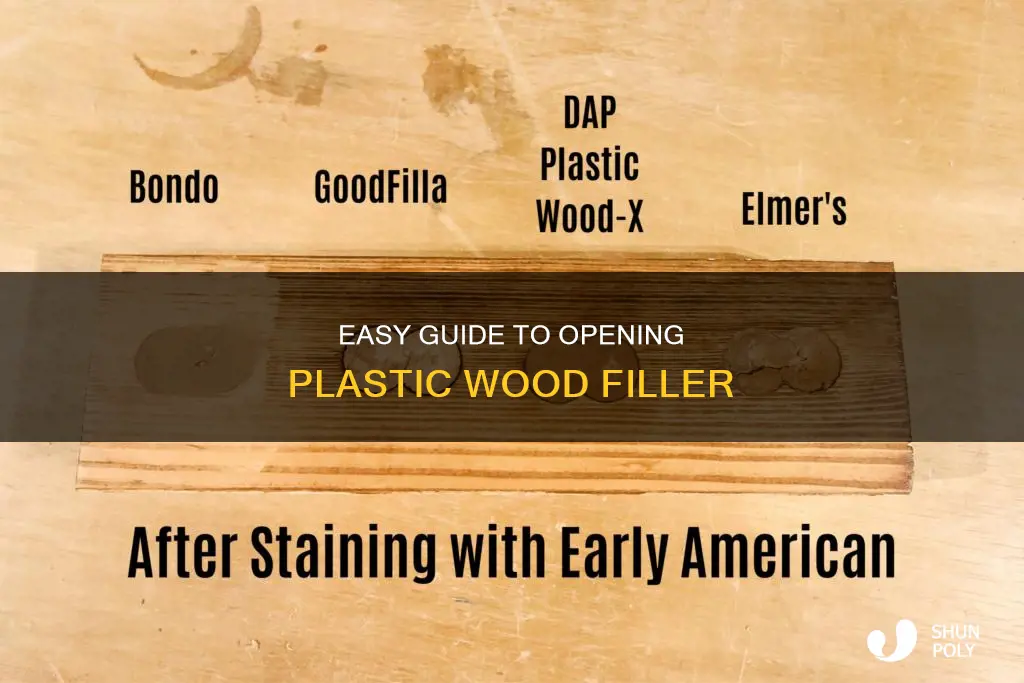 Easy Guide To Opening Plastic Wood Filler | ShunPoly