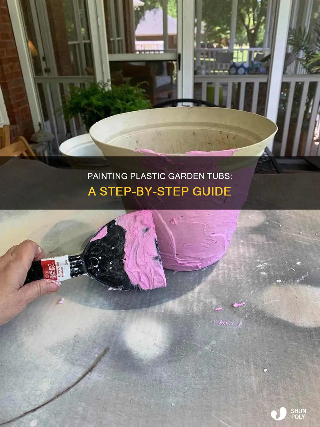 Painting Plastic Garden Tubs: A Step-By-Step Guide | ShunPoly