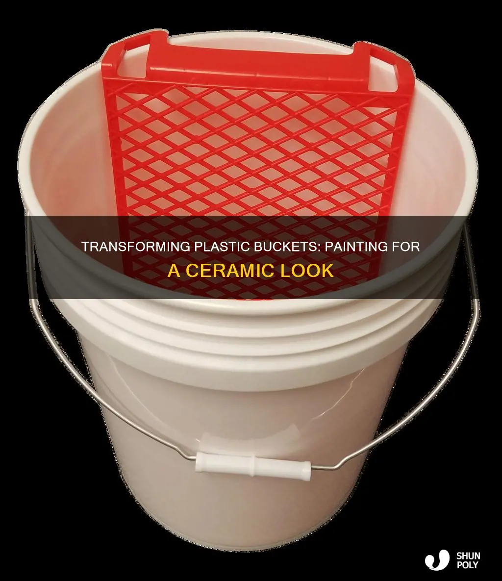 Transforming Plastic Buckets: Painting For A Ceramic Look | ShunPoly