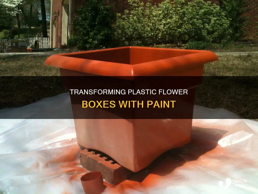 Transforming Plastic Flower Boxes With Paint | ShunPoly