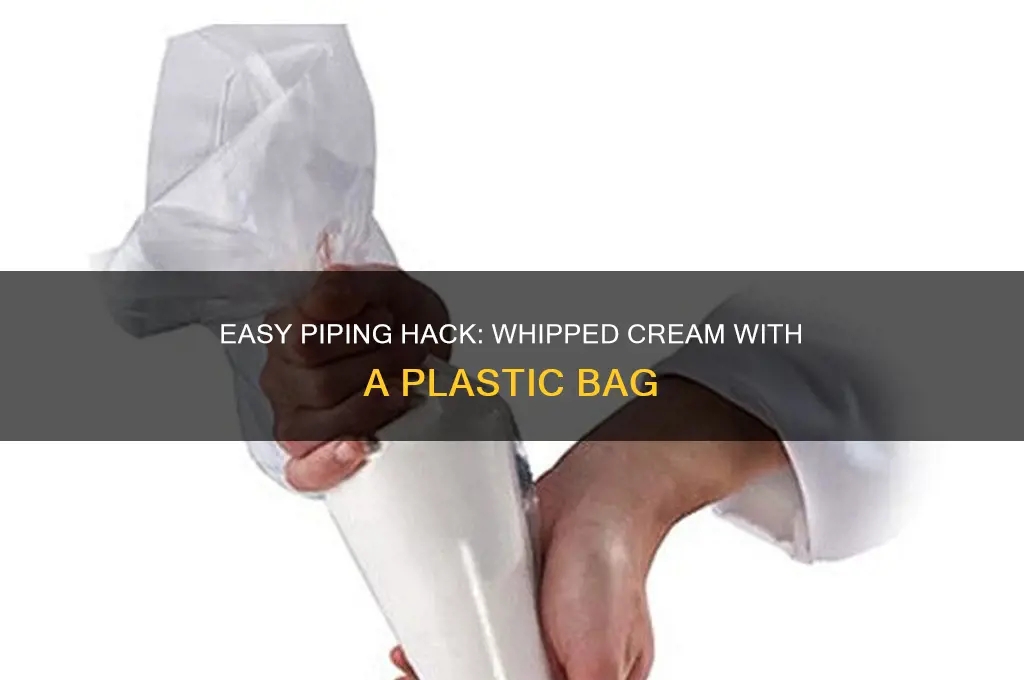Easy Piping Hack: Whipped Cream With A Plastic Bag | ShunPoly