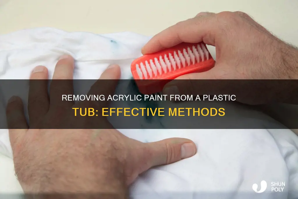 Removing Acrylic Paint From A Plastic Tub: Effective Methods | ShunPoly