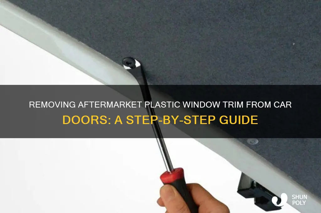 Removing Aftermarket Plastic Window Trim From Car Doors: A Step-By-Step ...