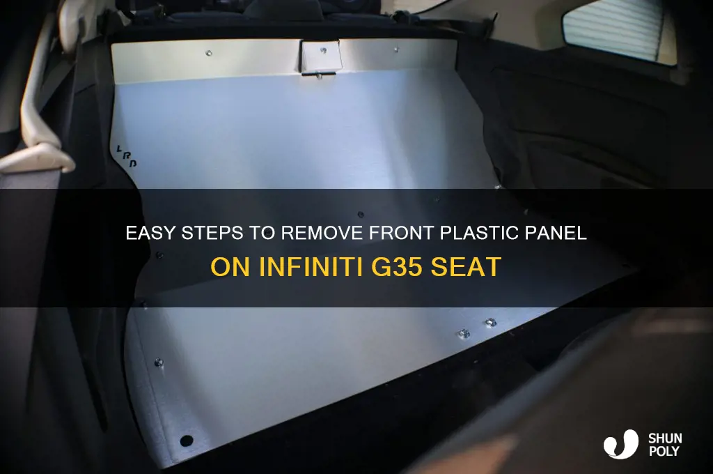 Easy Steps To Remove Front Plastic Panel On Infiniti G35 Seat | ShunPoly
