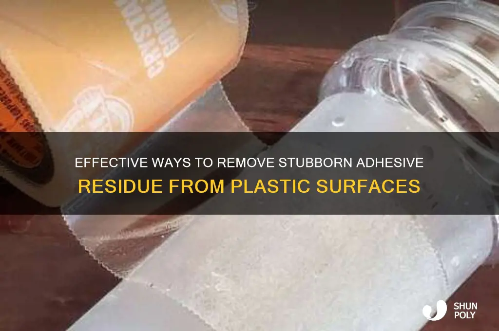 Effective Ways To Remove Stubborn Adhesive Residue From Plastic ...