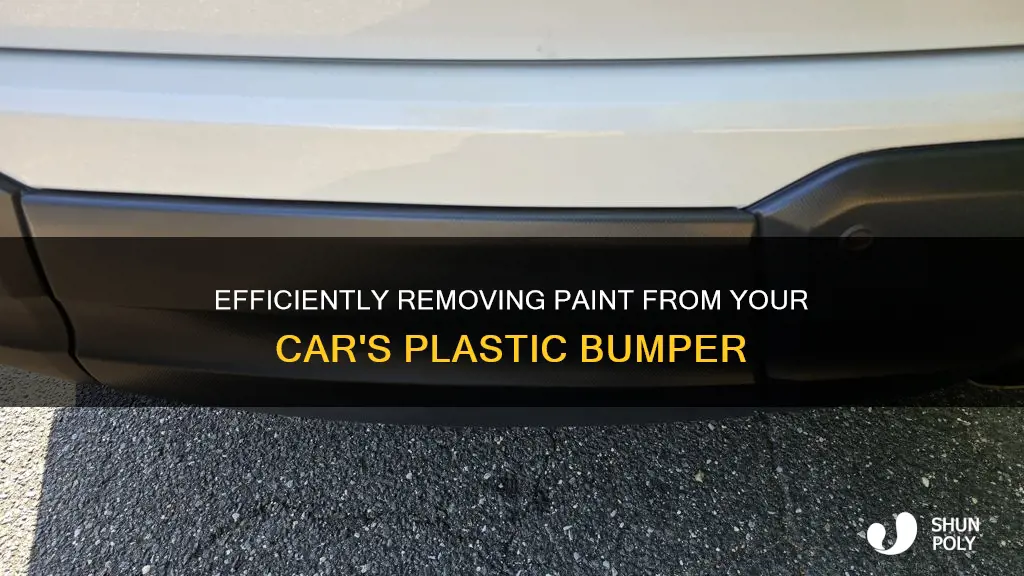 Efficiently Removing Paint From Your Car's Plastic Bumper | ShunPoly