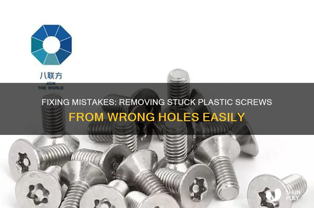Fixing Mistakes: Removing Stuck Plastic Screws From Wrong Holes Easily ...