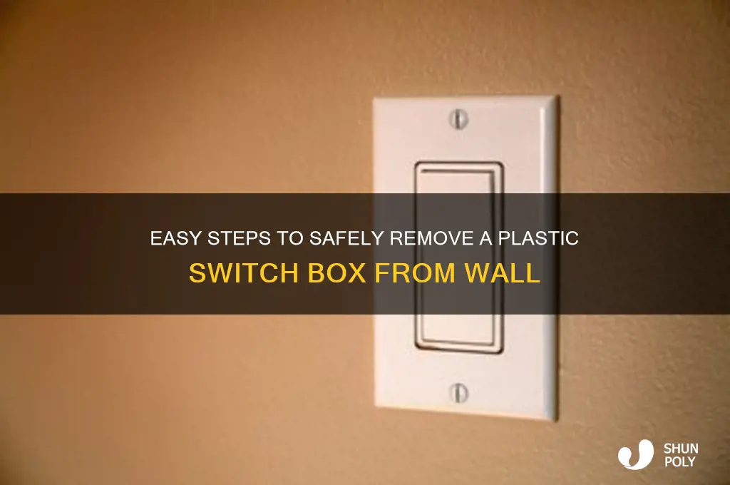Easy Steps To Safely Remove A Plastic Switch Box From Wall | ShunPoly