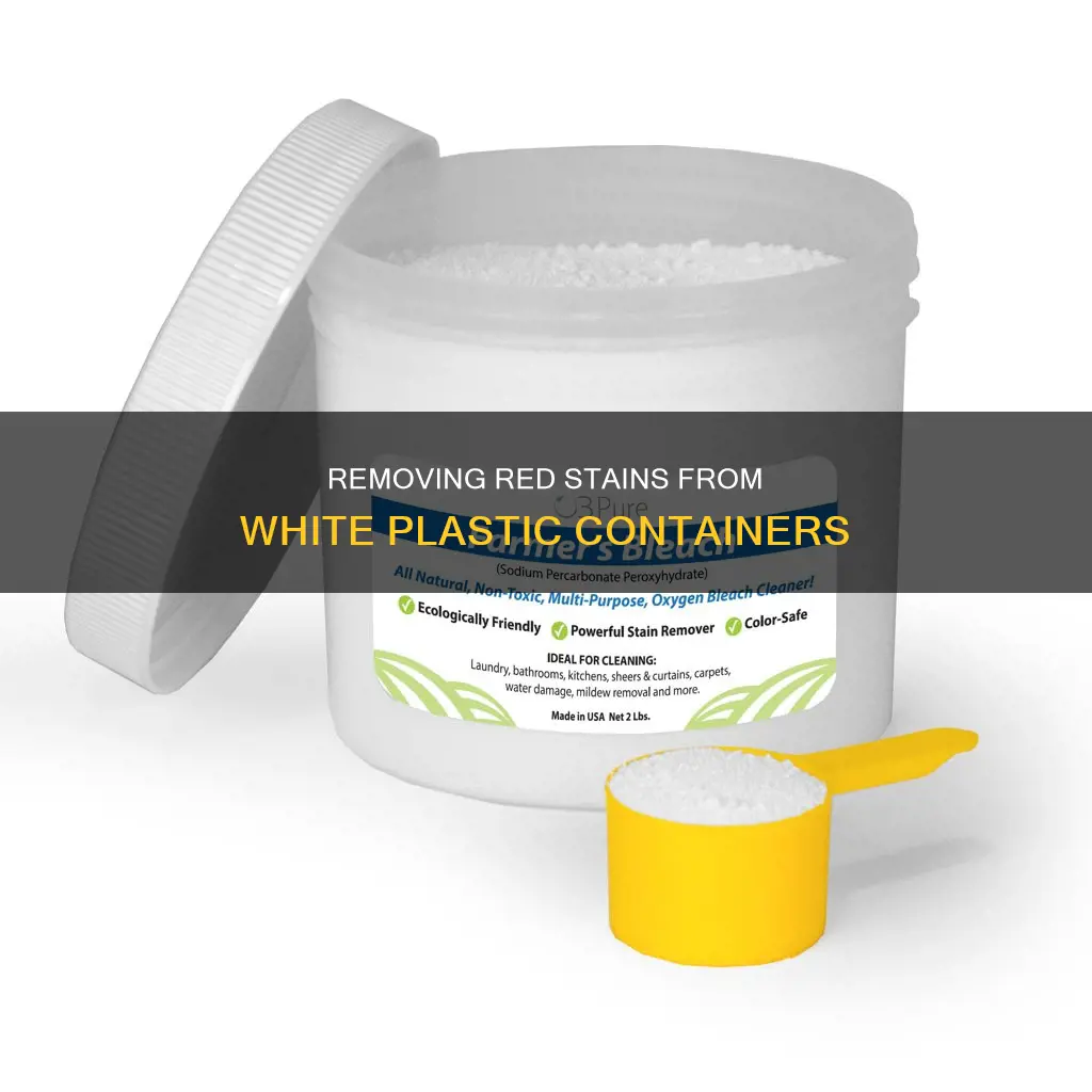 Removing Red Stains From White Plastic Containers | ShunPoly