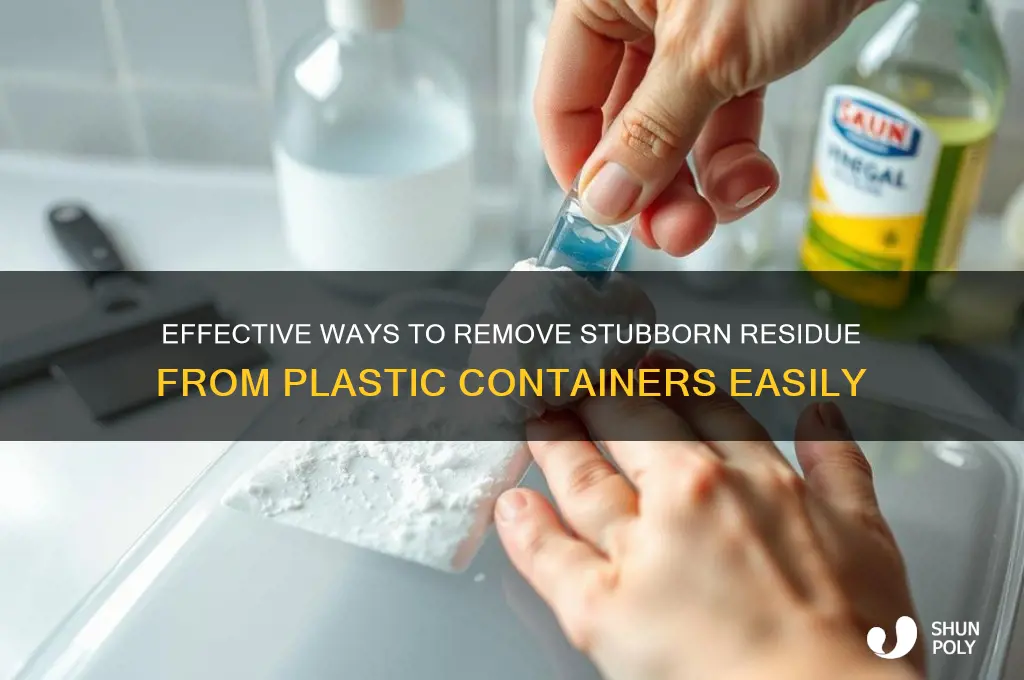 Effective Ways To Remove Stubborn Residue From Plastic Containers ...
