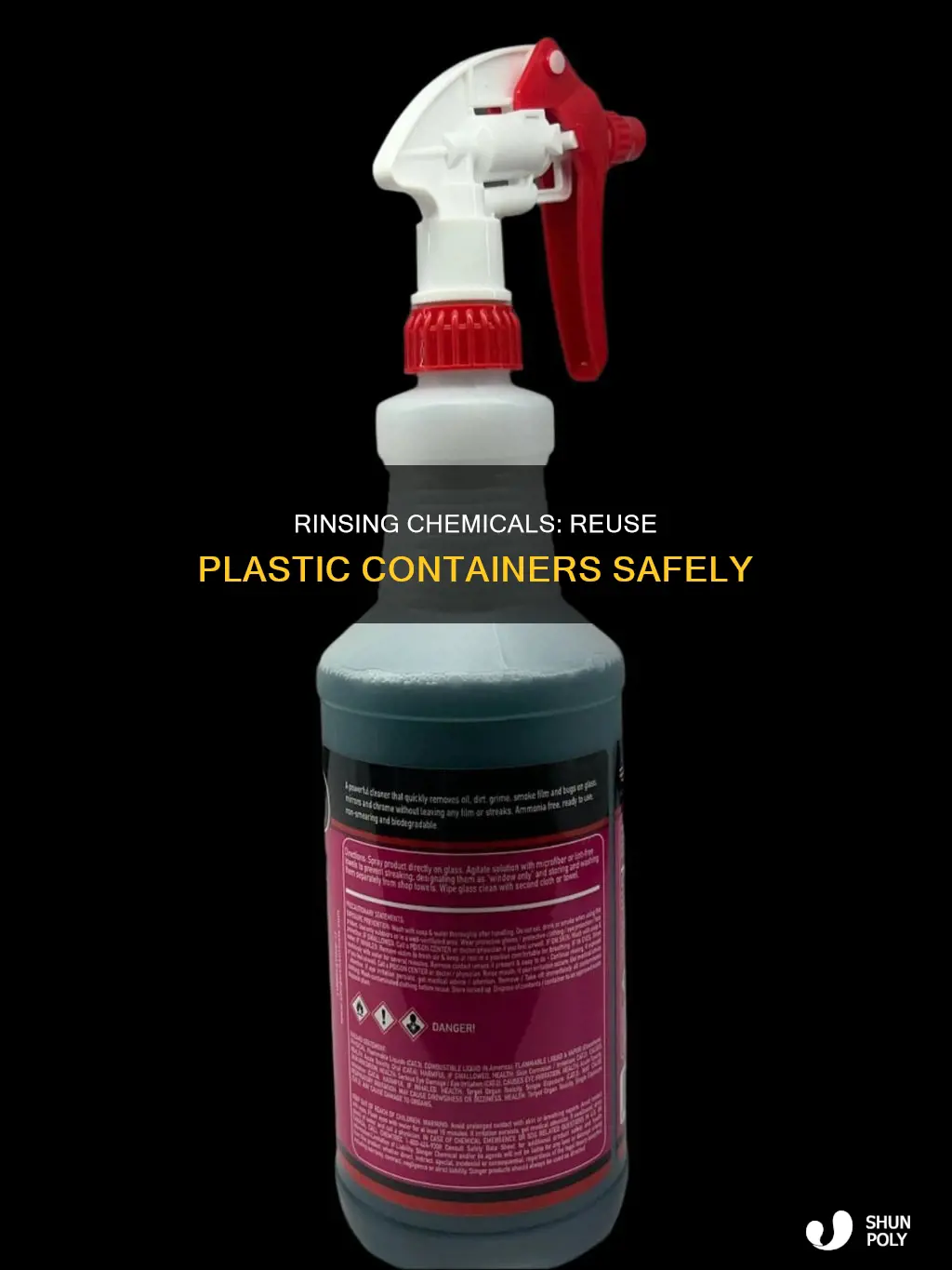 Rinsing Chemicals: Reuse Plastic Containers Safely | ShunPoly
