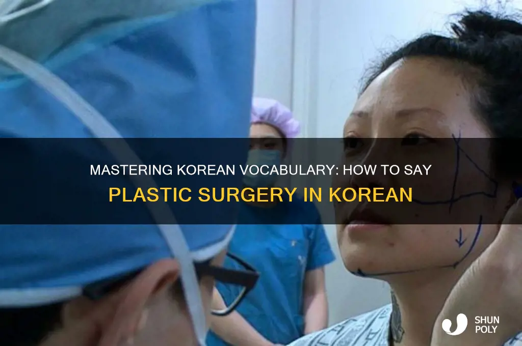 Mastering Korean Vocabulary: How To Say Plastic Surgery In Korean ...