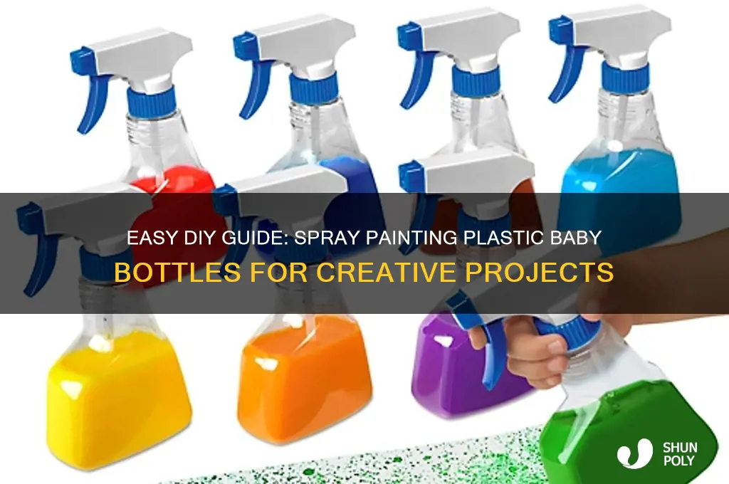Easy Diy Guide: Spray Painting Plastic Baby Bottles For Creative ...