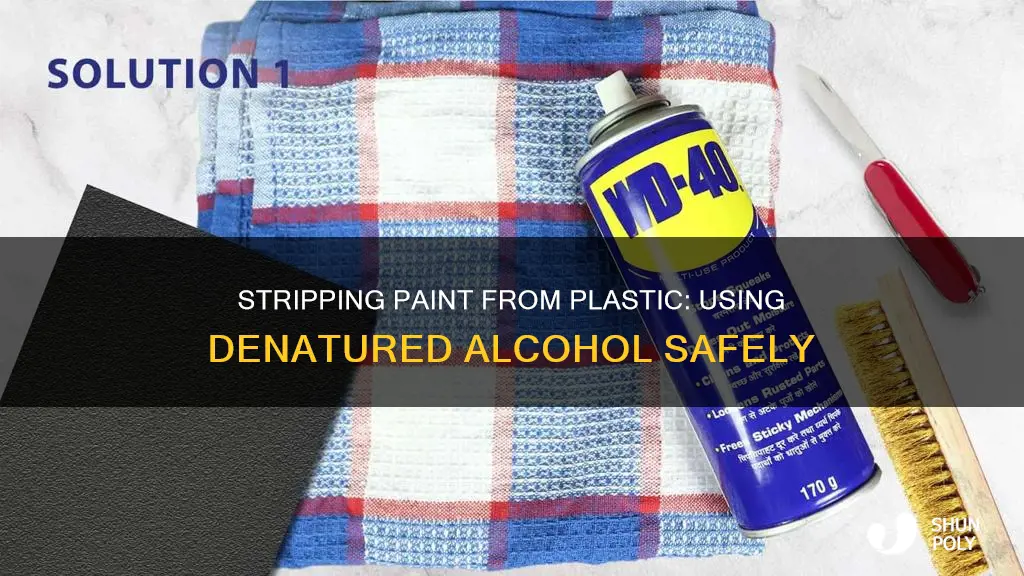 Will Denatured Alcohol Remove Paint