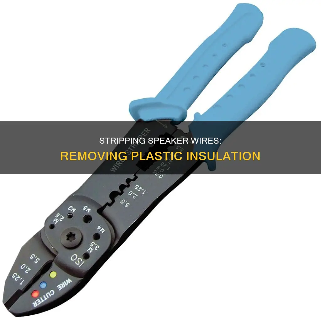Stripping Speaker Wires: Removing Plastic Insulation | ShunPoly
