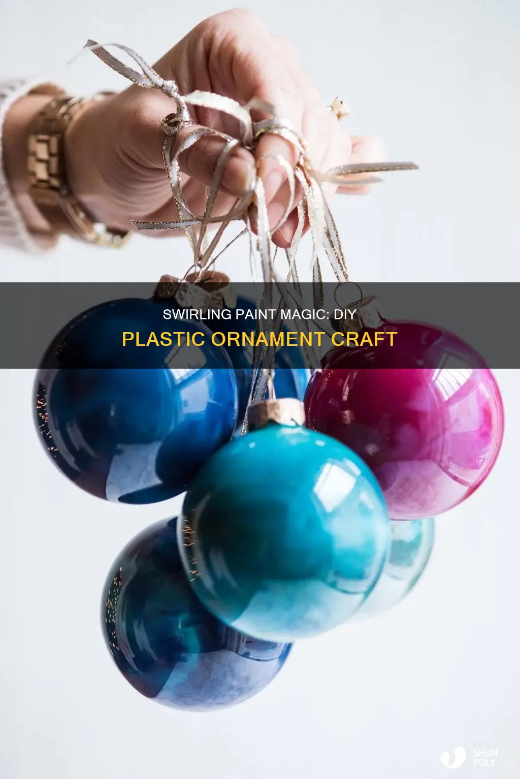Swirling Paint Magic: Diy Plastic Ornament Craft | ShunPoly