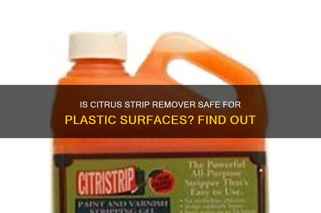 Is Citrus Strip Remover Safe For Plastic Surfaces? Find Out | ShunPoly