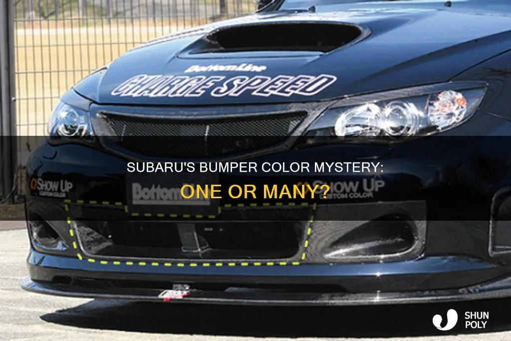 Subaru's Bumper Color Mystery: One Or Many? | ShunPoly