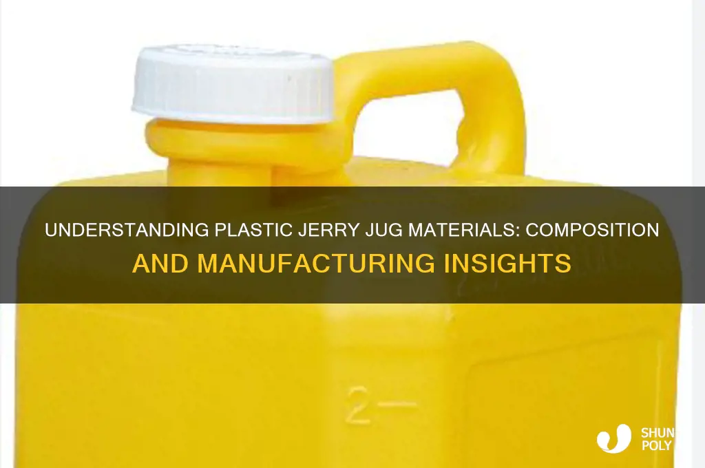 Understanding Plastic Jerry Jug Materials: Composition And ...