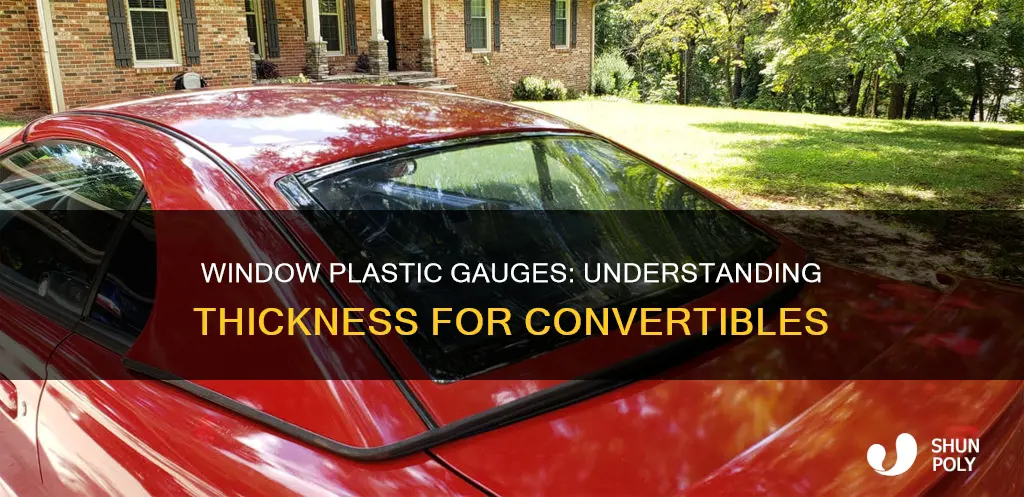 Window Plastic Gauges: Understanding Thickness For Convertibles | ShunPoly