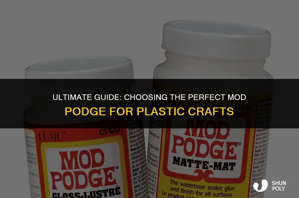 Ultimate Guide: Choosing The Perfect Mod Podge For Plastic Crafts ...