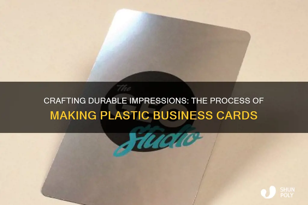 Crafting Durable Impressions: The Process Of Making Plastic Business ...