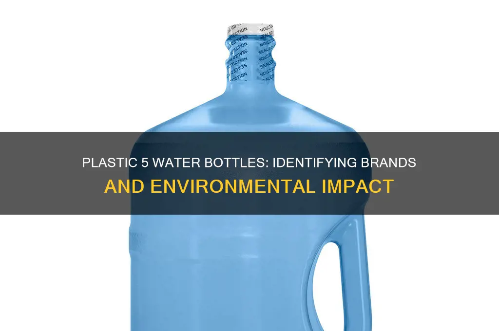 Plastic 5 Water Bottles: Identifying Brands And Environmental Impact ...