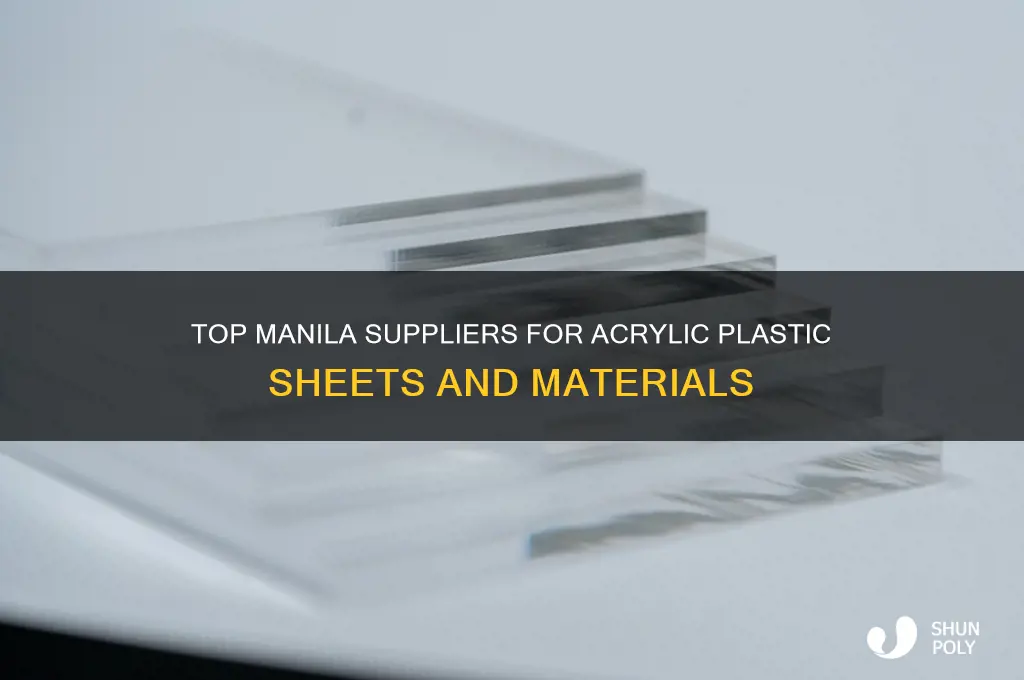 Top Manila Suppliers For Acrylic Plastic Sheets And Materials | ShunPoly