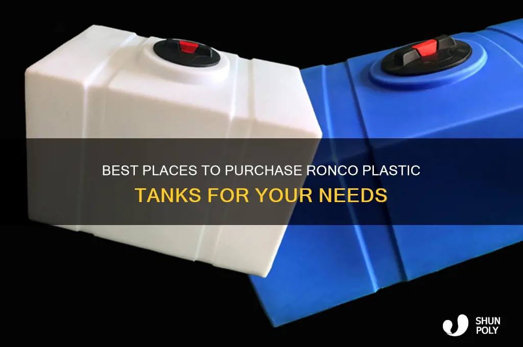 Best Places To Purchase Ronco Plastic Tanks For Your Needs | ShunPoly