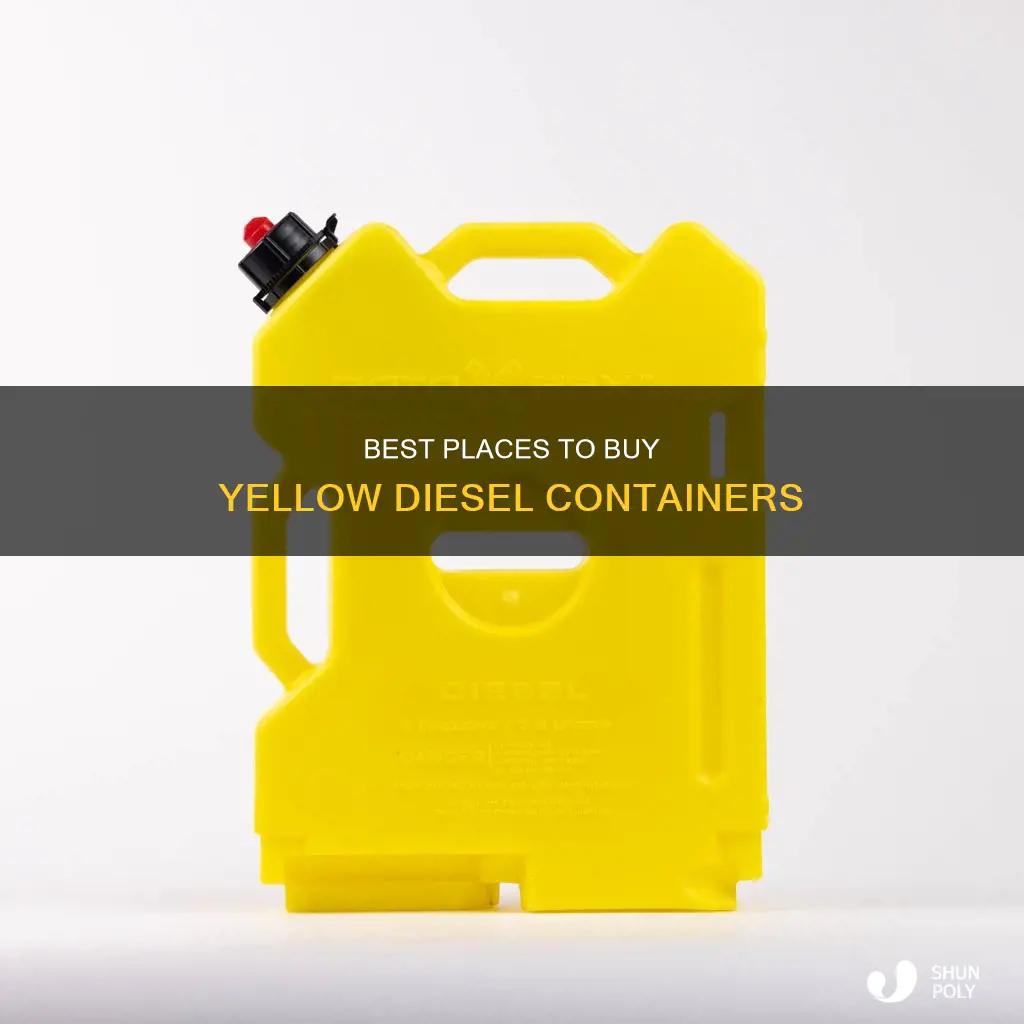 Best Places To Buy Yellow Diesel Containers | ShunPoly