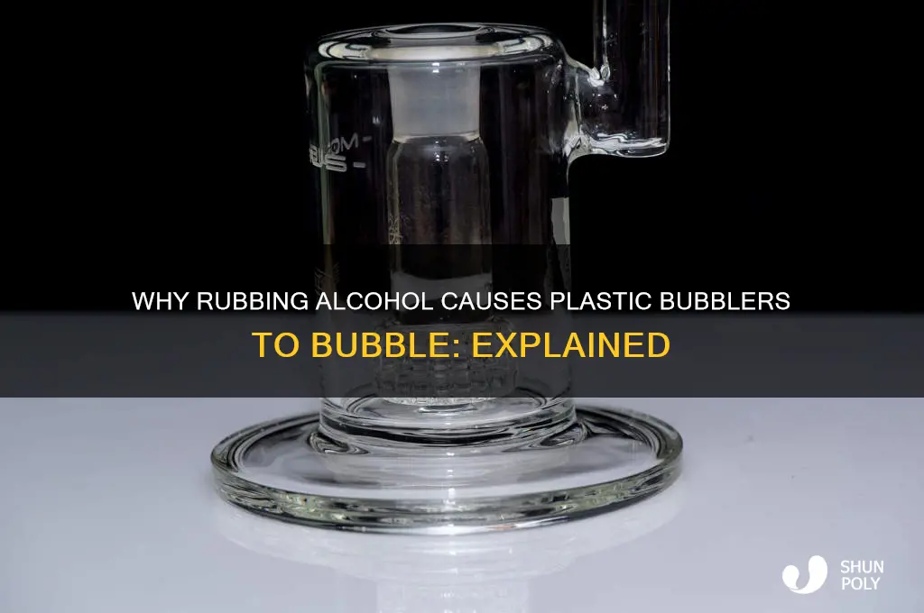 Why Rubbing Alcohol Causes Plastic Bubblers To Bubble: Explained | ShunPoly